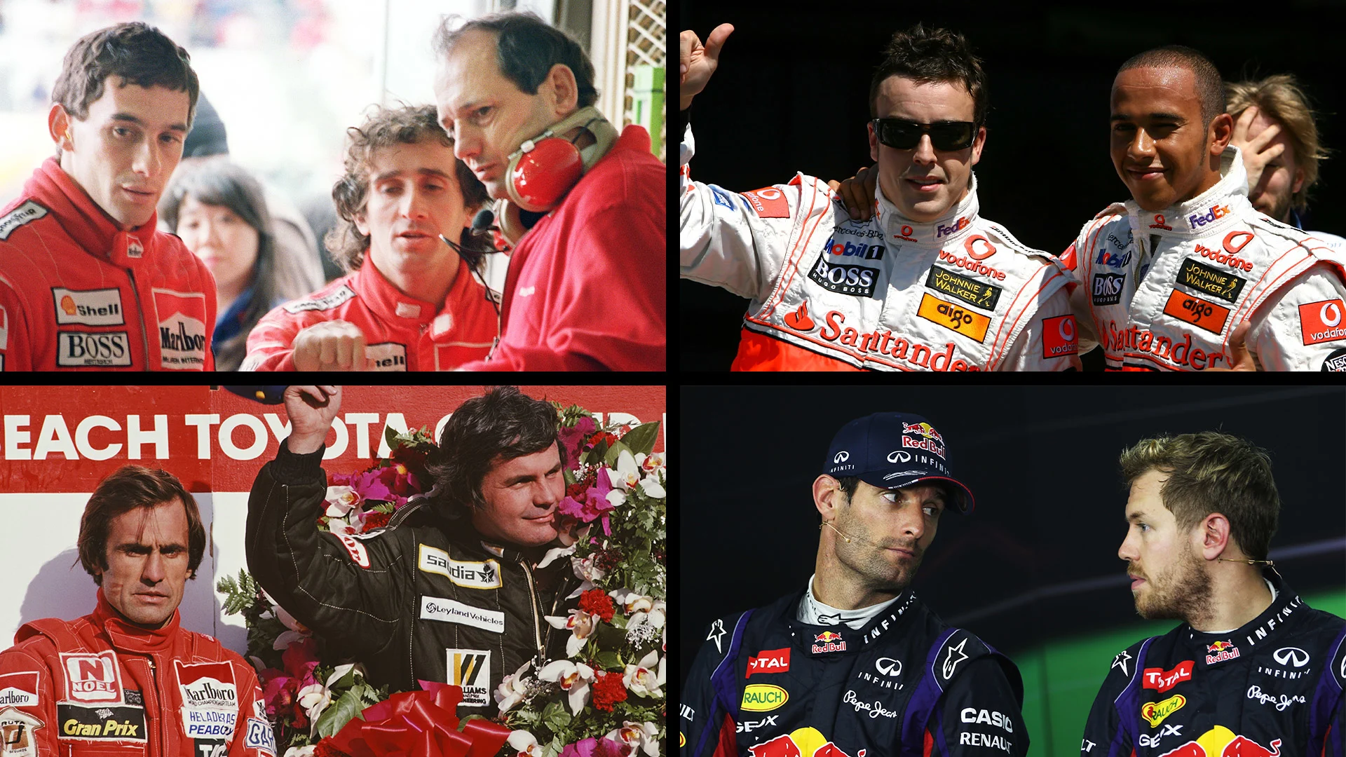 Prost vs Senna, Mansell vs Piquet and more – F1's fiercest team mate ...