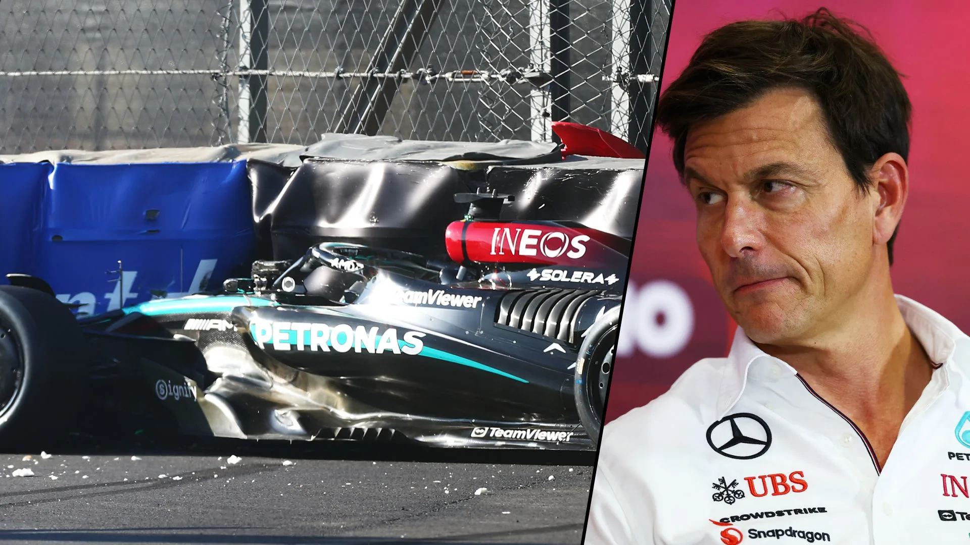 Wolff admits Mercedes is ‘on a knife’s edge’ as recent crashes have ...