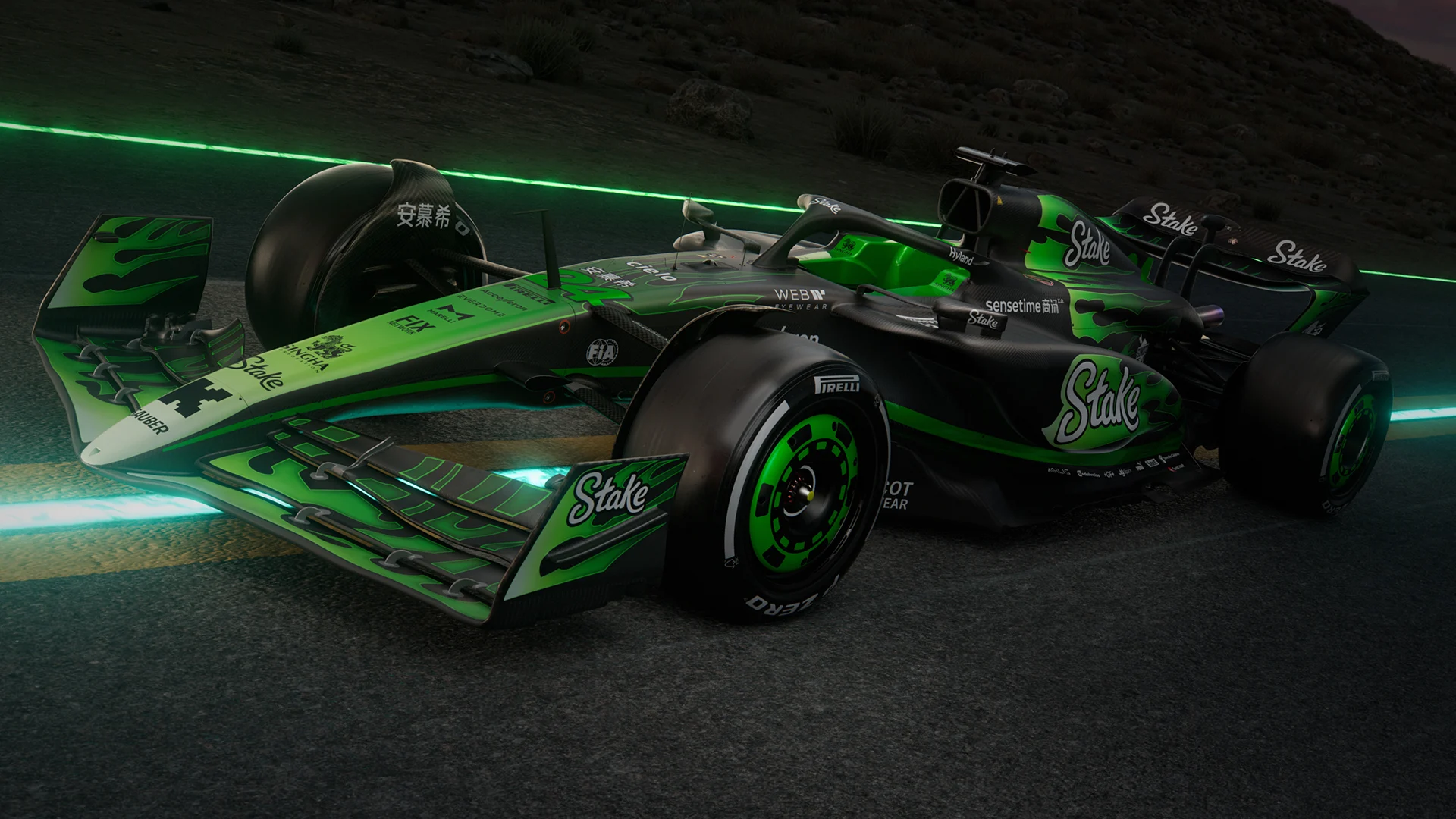 GALLERY: Kick Sauber reveal striking livery for Las Vegas Grand Prix ...
