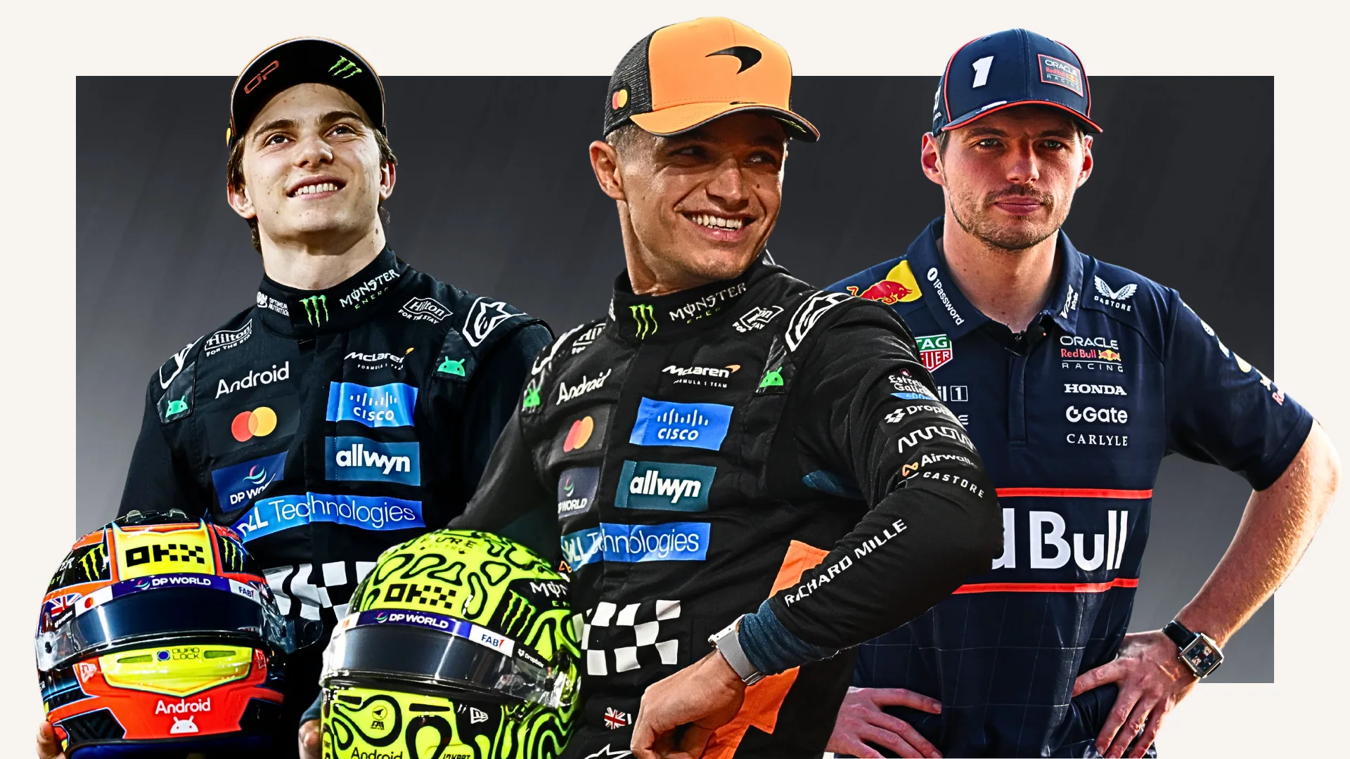 Lando Norris, Max Verstappen and Oscar Piastri – the 2025 title ...
