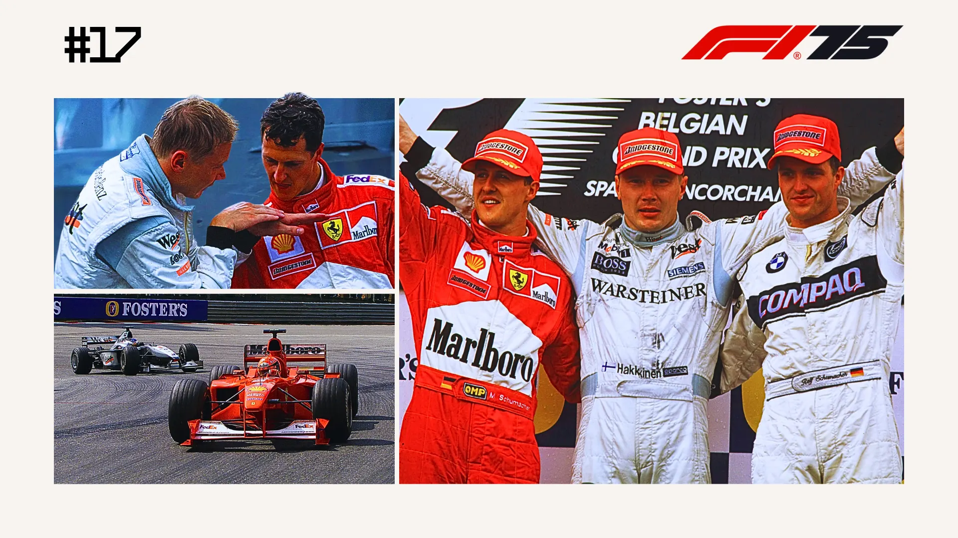 GREATEST RACES #17: Mika Hakkinen overhauls Michael Schumacher with one ...