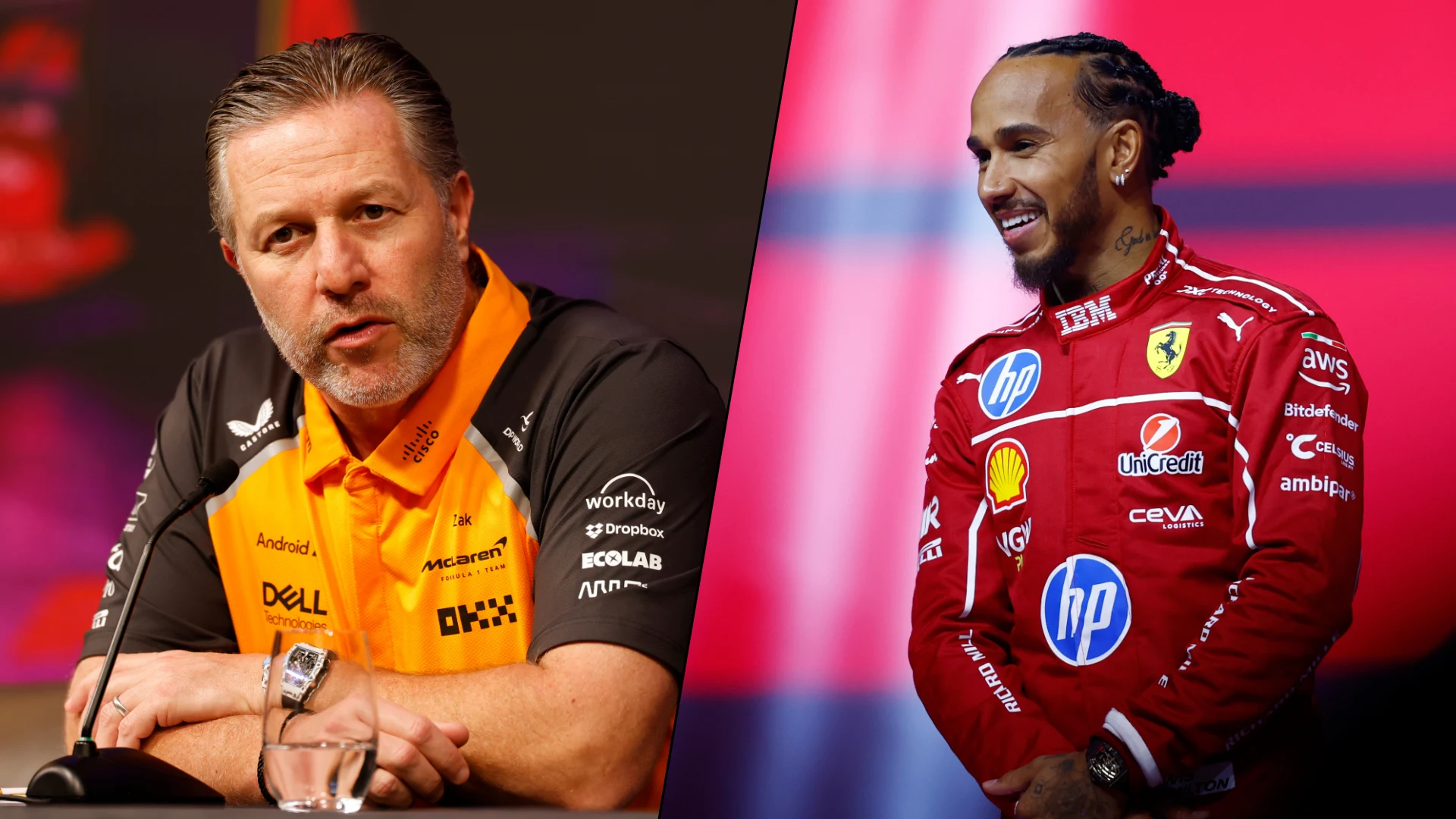 McLaren boss Zak Brown ‘definitely’ views Lewis Hamilton as title ...