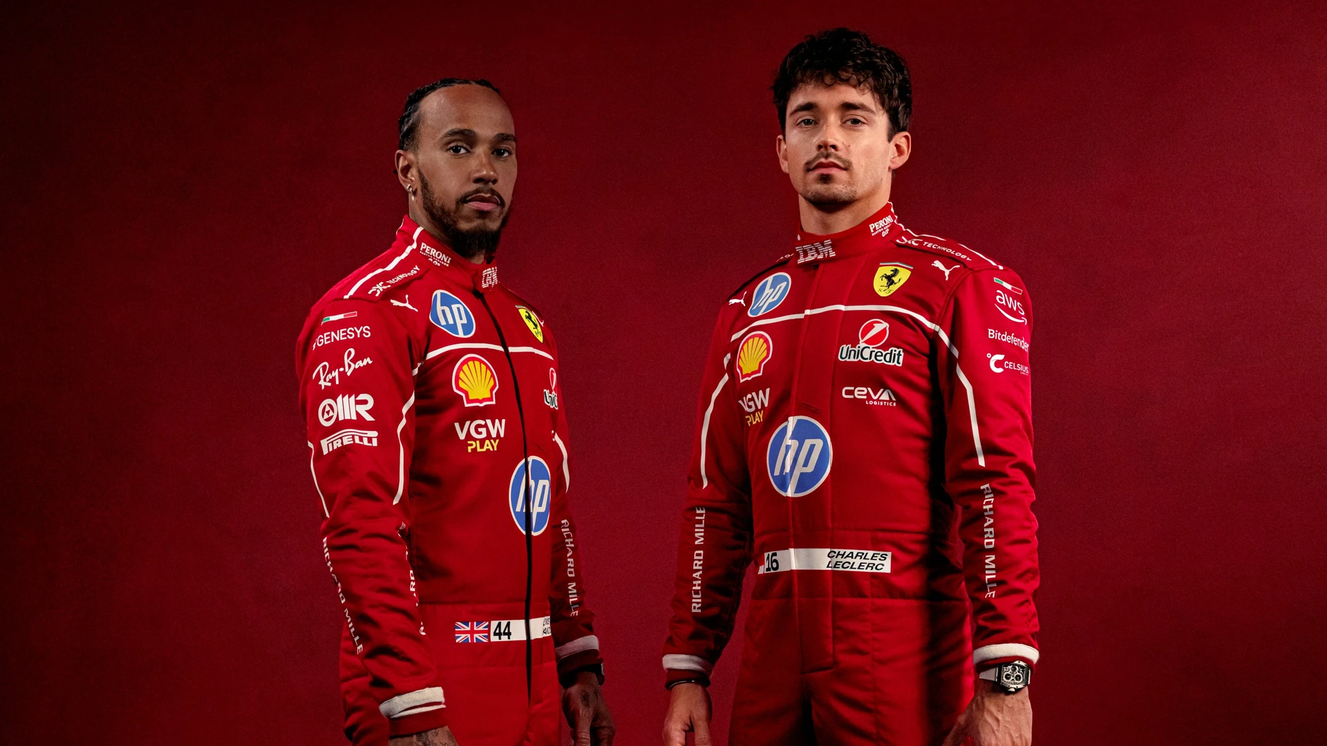 New team mates Lewis Hamilton and Charles Leclerc combine to reveal ...
