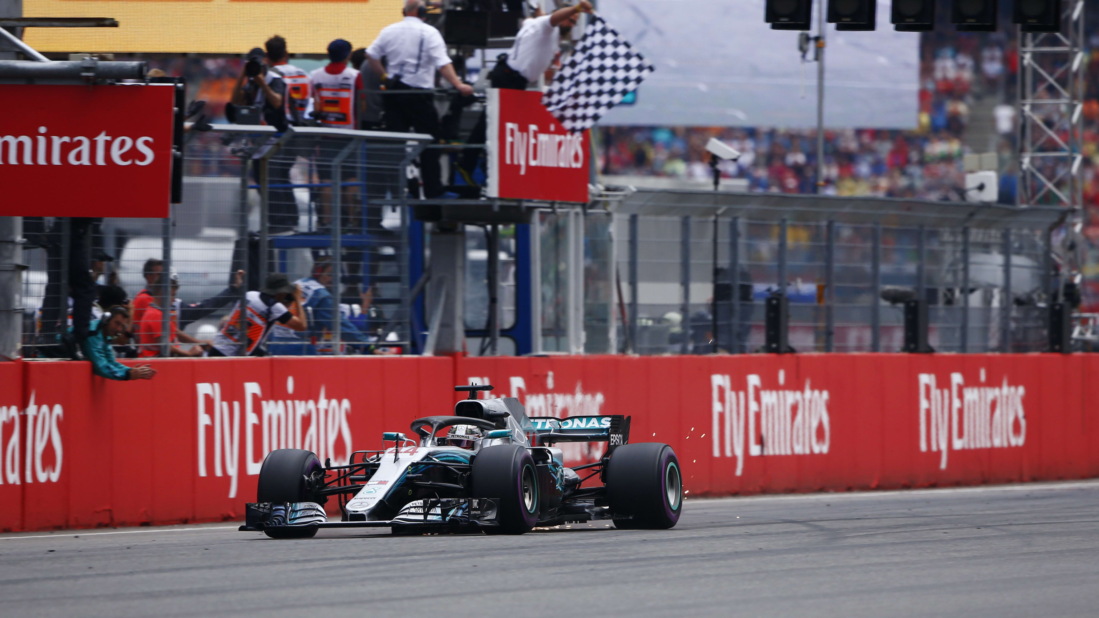 REPORT: Hamilton takes sensational win as Vettel crashes amid ...