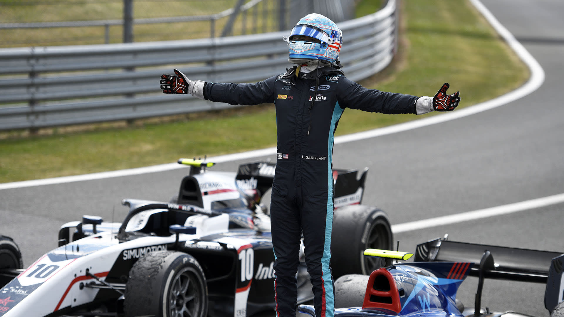 F2: Williams junior Sargeant makes history in Silverstone Feature Race ...