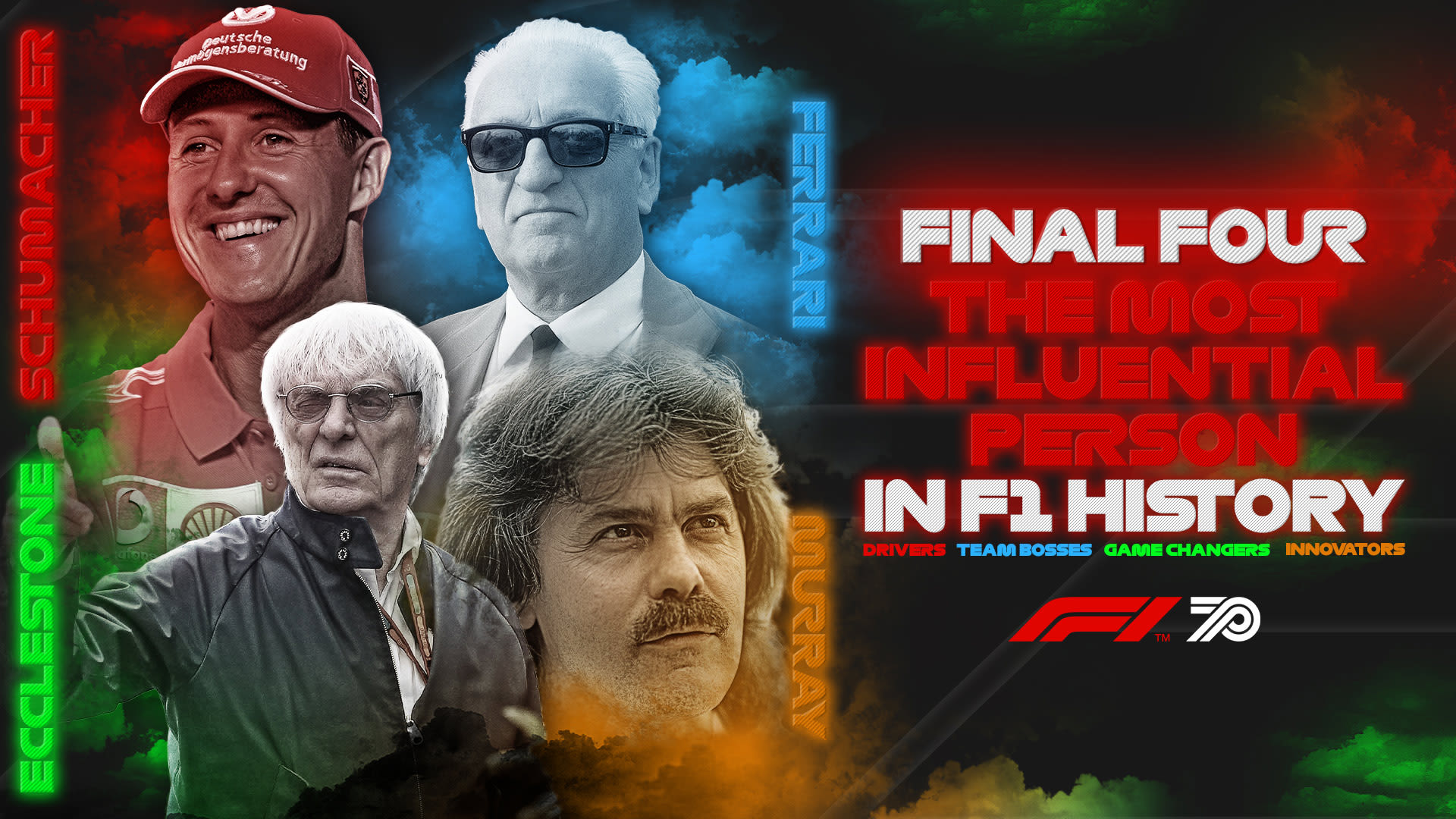 Most Influential Person in F1 History: Who has made it through to the ...