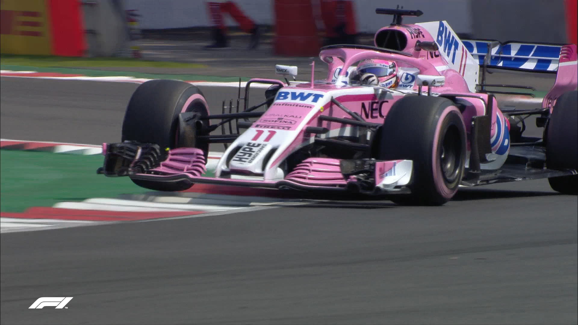 F1: High quality audio lap video with Sergio Perez at the 2018 Mexican ...