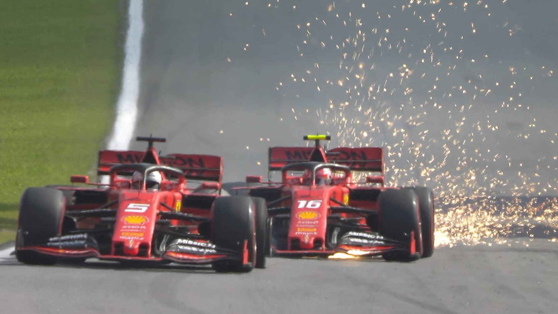 MUST-SEE: Double DNF for Ferrari as Vettel and Leclerc dramatically ...