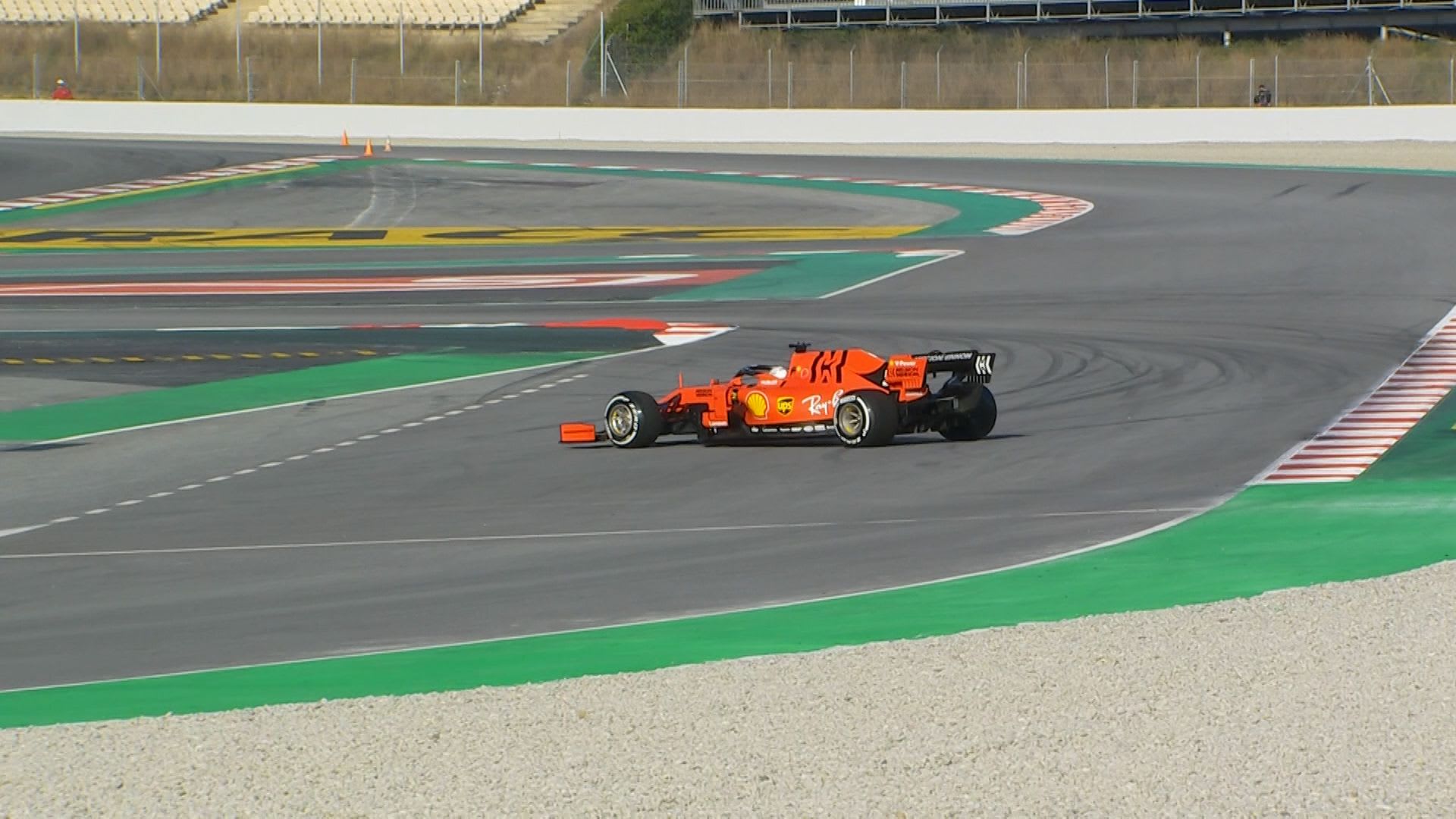 Video of Sebastian Vettel spinning his Ferrari in testing | Formula 1®
