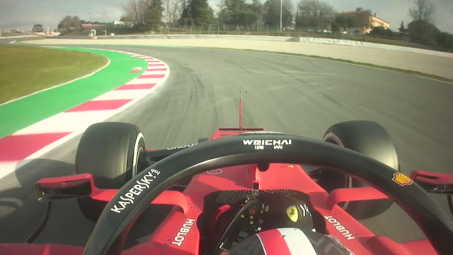 ONBOARD: Ride onboard as Leclerc sets fastest lap for Ferrari on Day 2 ...