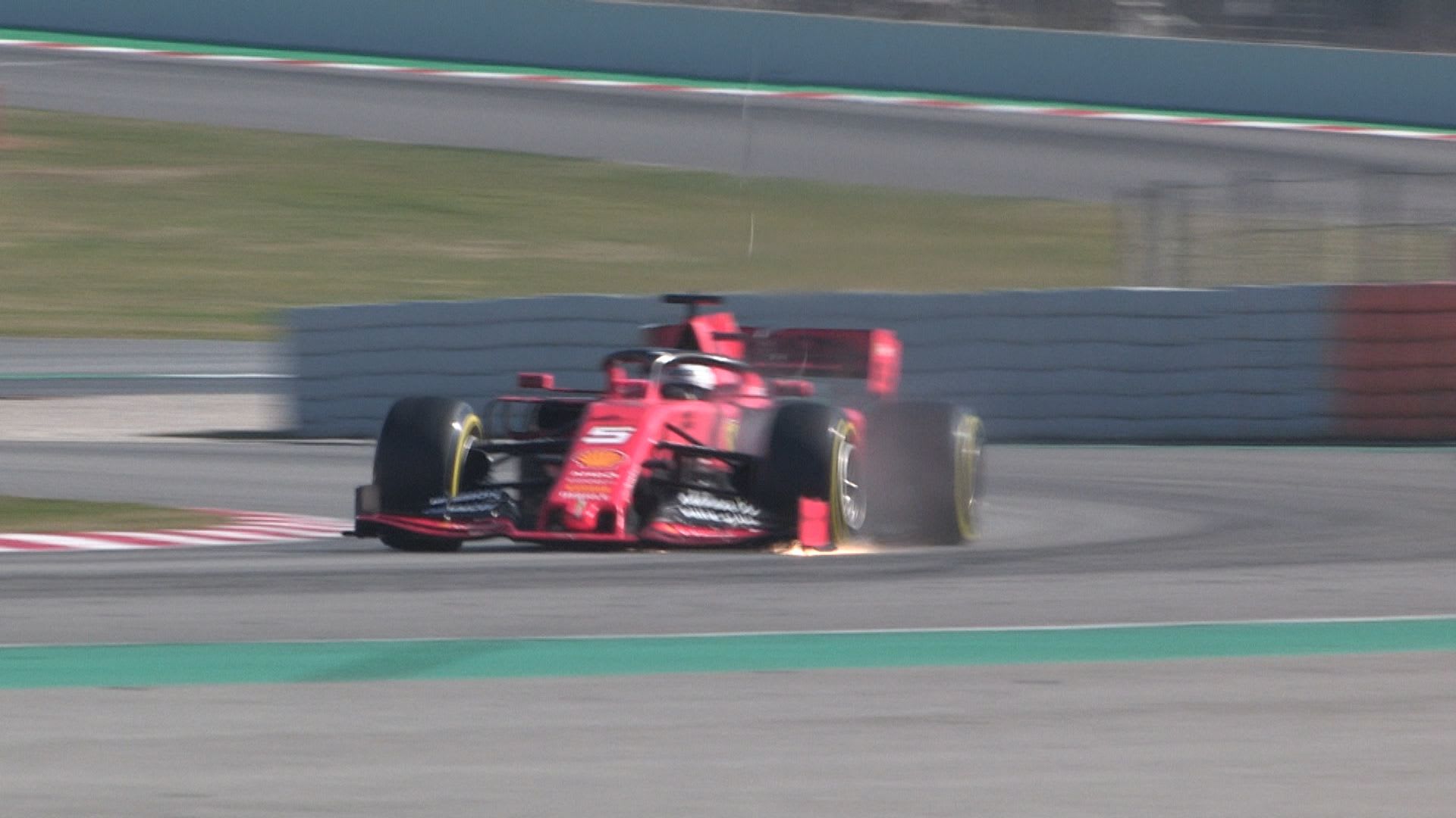 First footage of Sebastian Vettel's big crash on Day 2 of the second ...