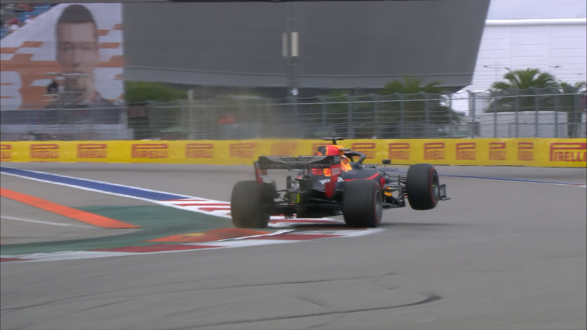 MUST SEE: Verstappen goes 'flying' then spins into Turn 13 wall ...
