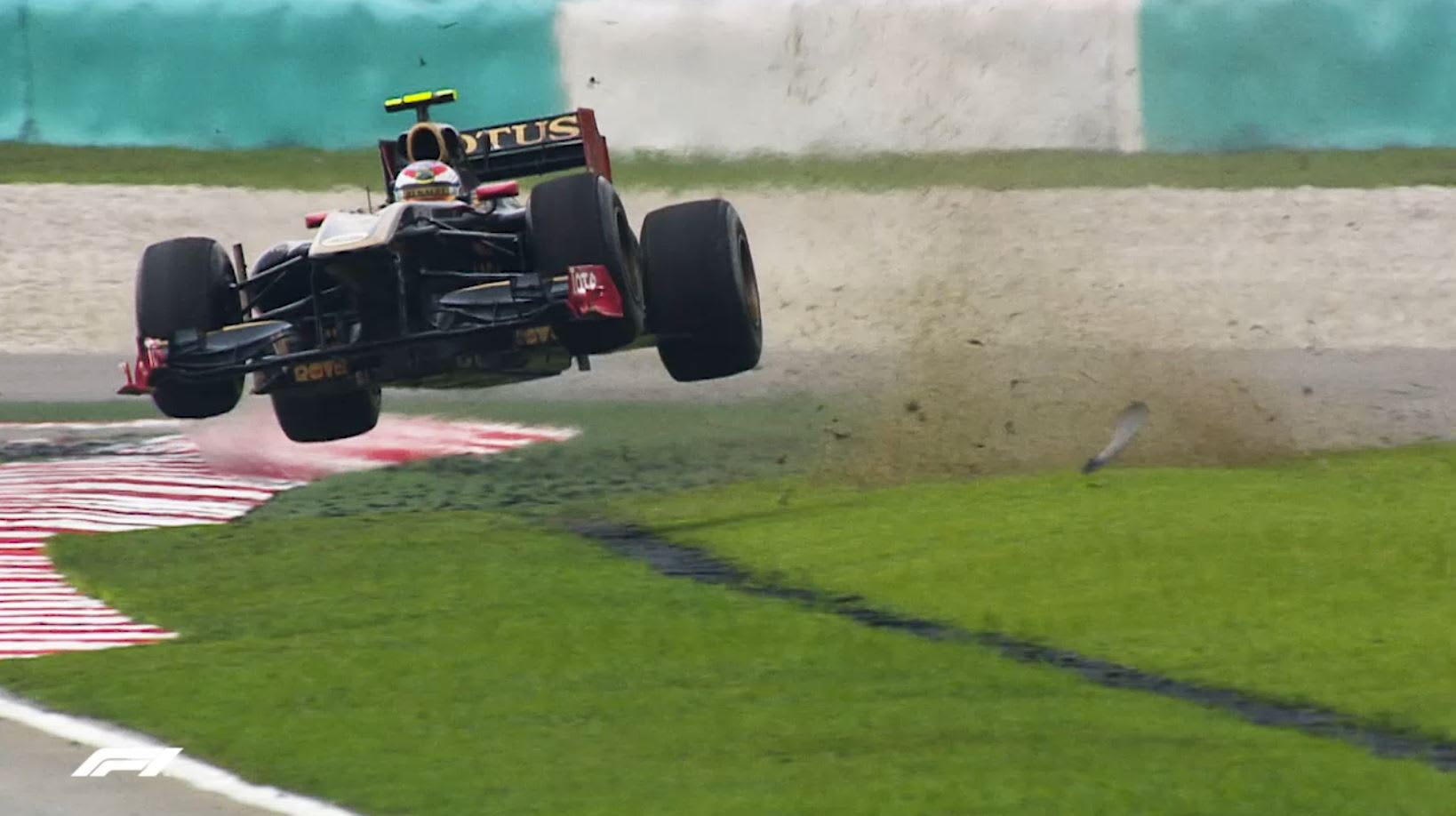 WATCH: We count down the Top 10 moments when F1 cars took to the sky