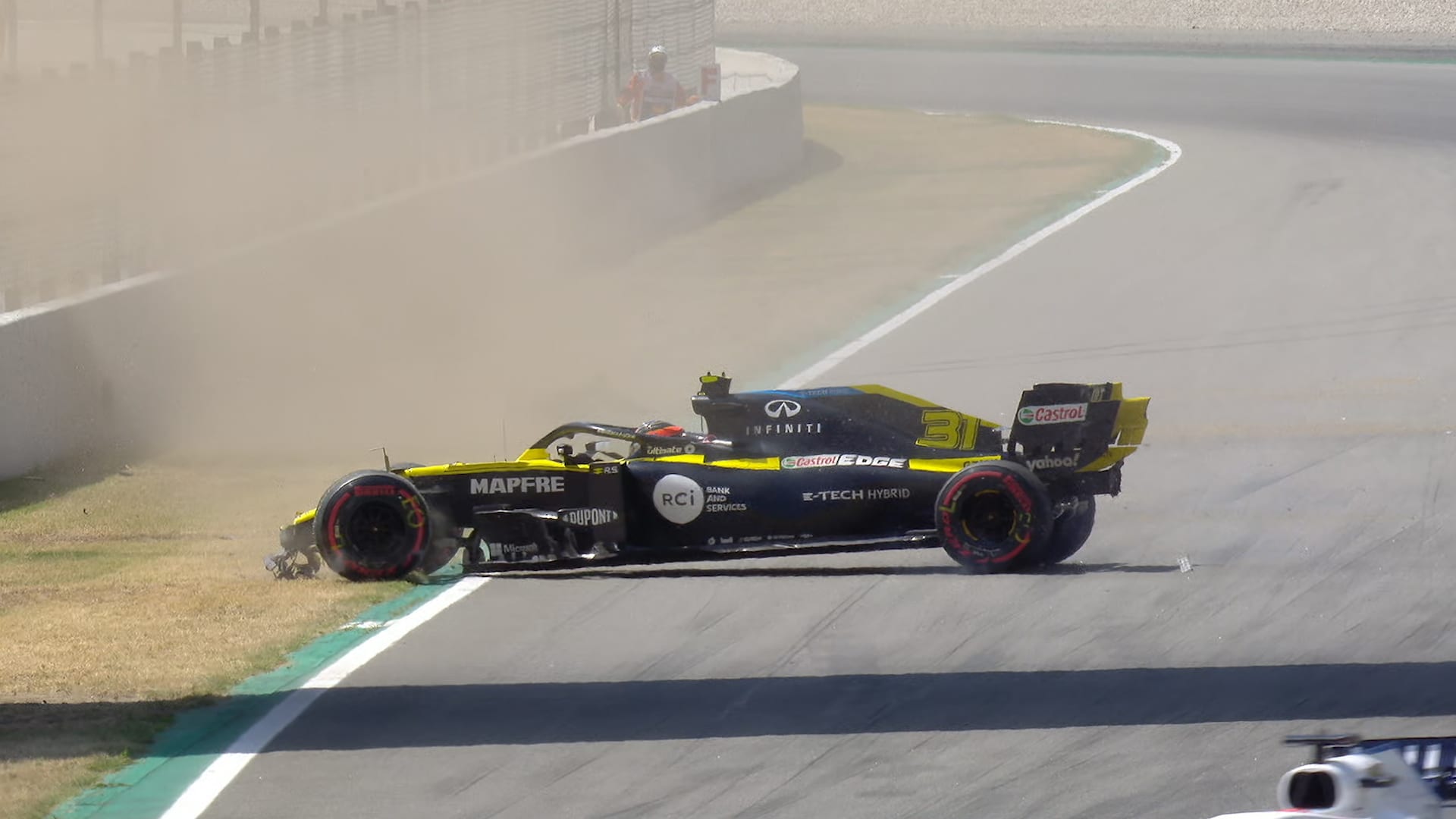 WATCH: Stewards investigating after Esteban Ocon crashes in FP3 while ...