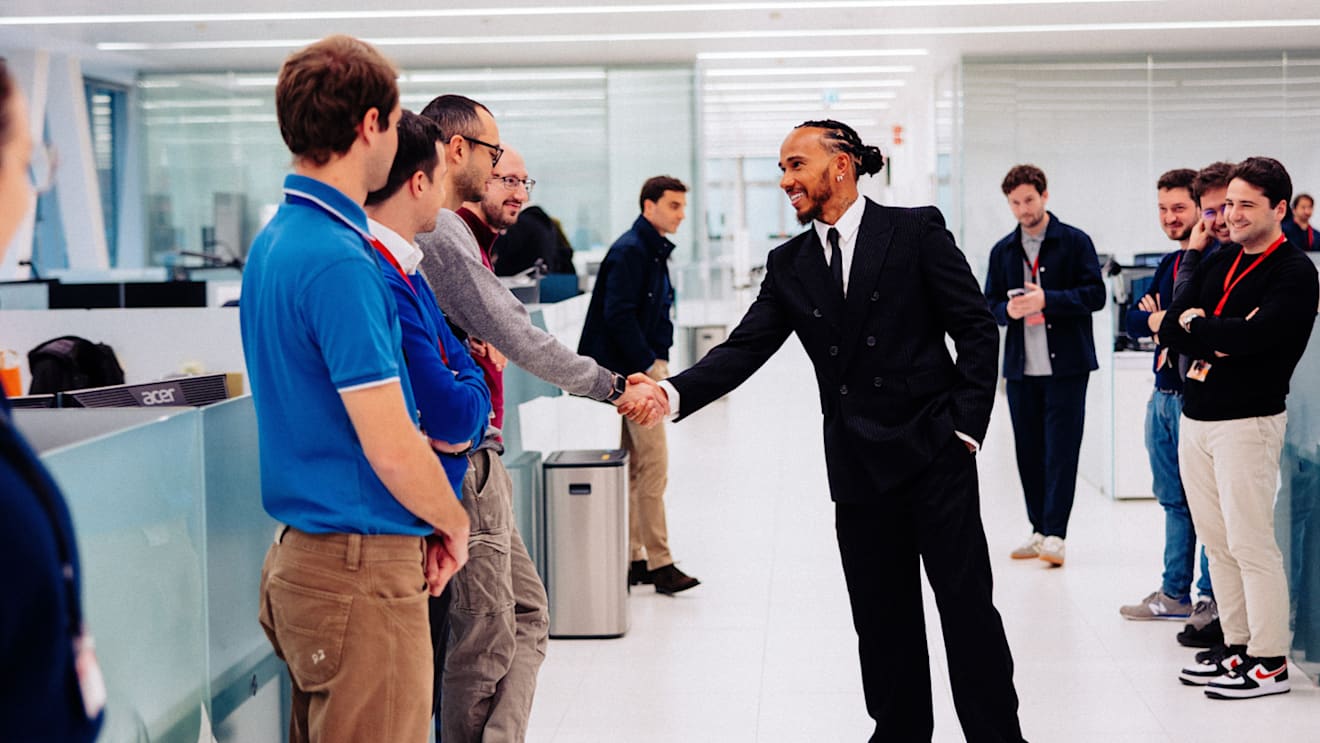 IN PHOTOS: Lewis Hamilton soaks up his first day as a Ferrari driver at ...