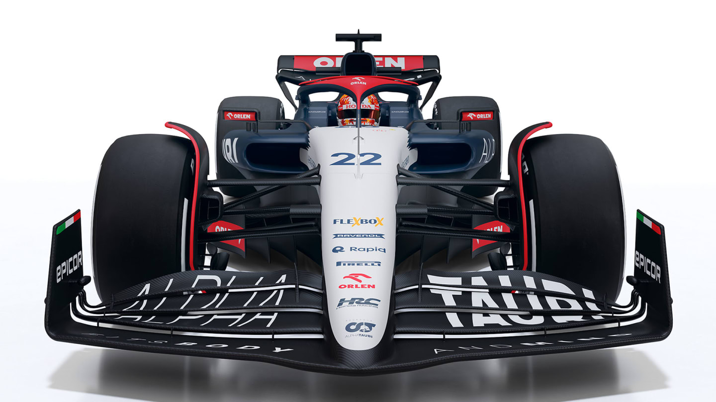 FIRST LOOK: AlphaTauri reveal livery for 2023 AT04 at glitzy New York F1 season launch | Formula 1®