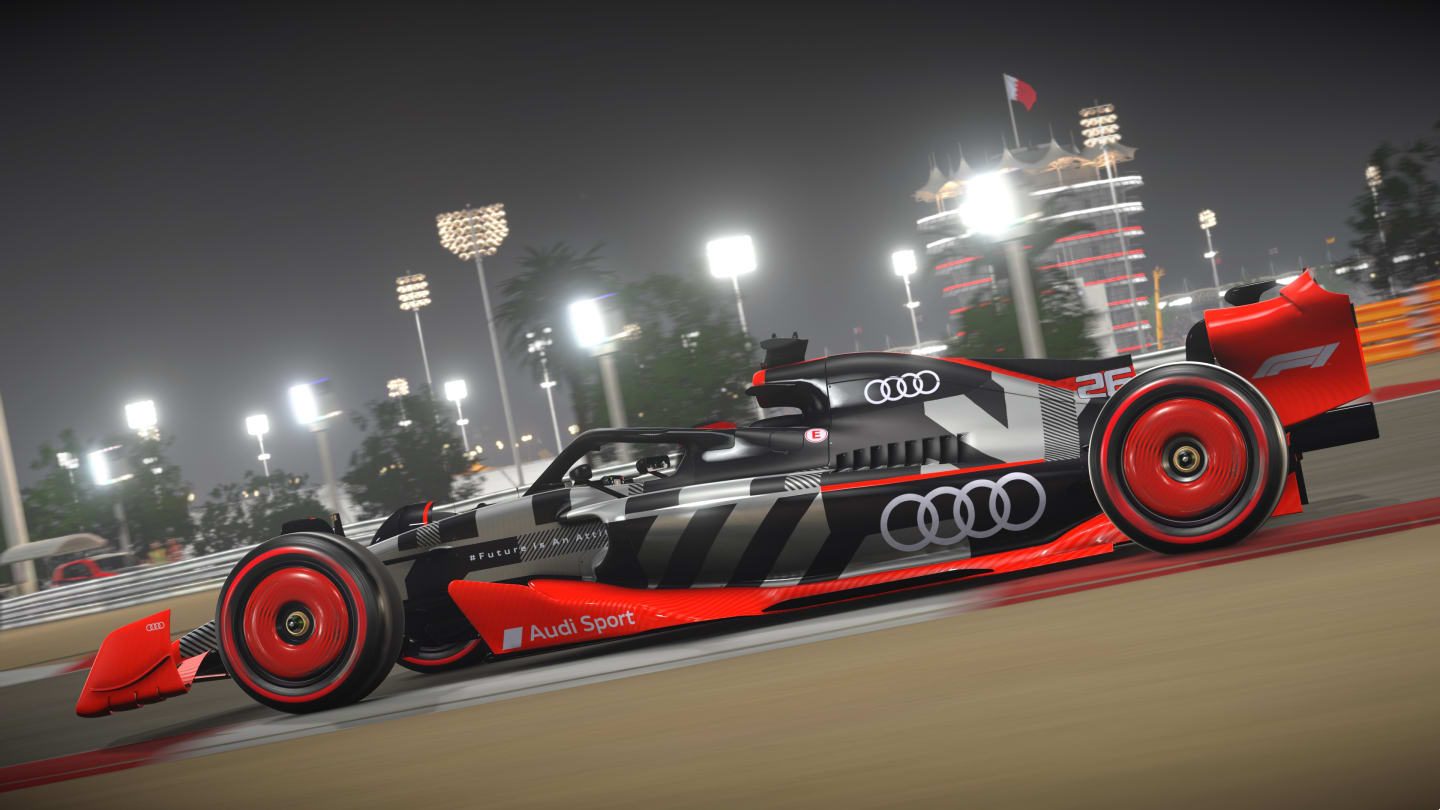 Audi’s eye-catching launch livery added to F1 22 video game | Formula 1®