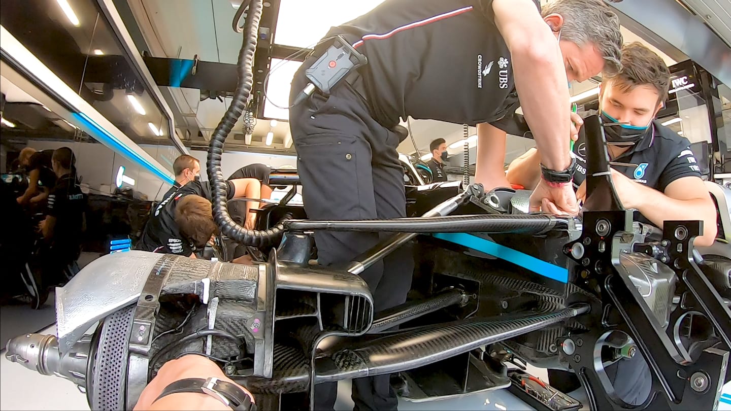 WATCH: See how the Mercedes crew prep Bottas and Hamilton’s cars with ...