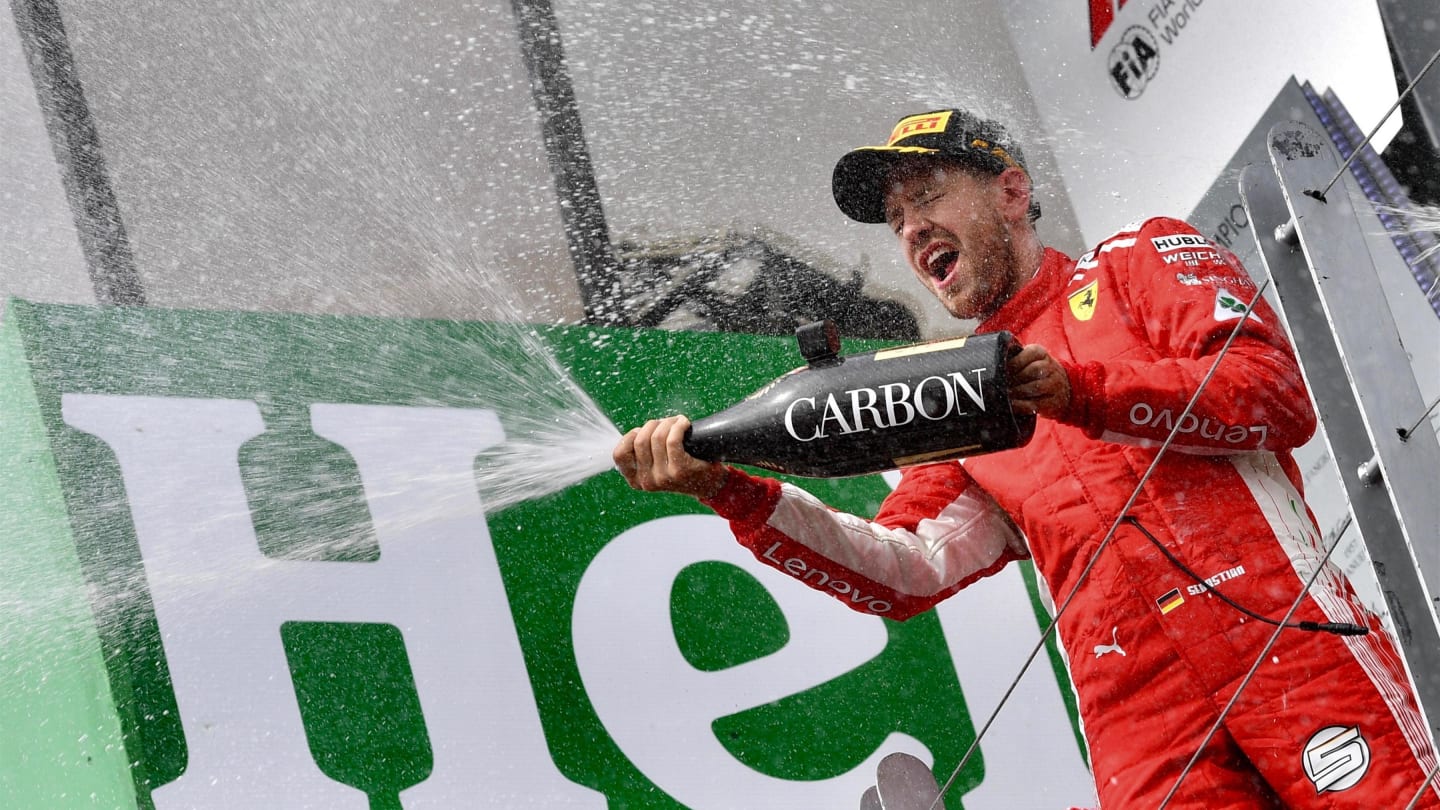 Vettel hails Ferrari ‘team effort’ 40 years after Villeneuve win