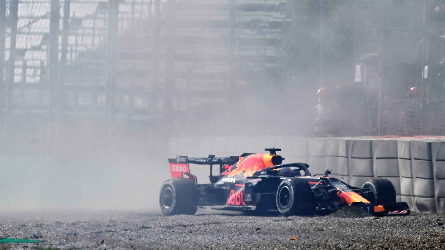 WATCH: Max Verstappen loses front wing after crash in first practice at ...