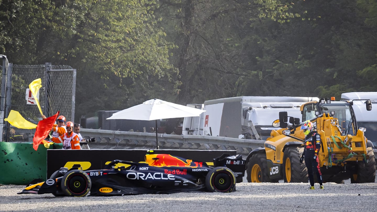 Perez explains FP2 crash at Monza as Verstappen admits there’s ‘work to do’ at Red Bull | Formula 1®