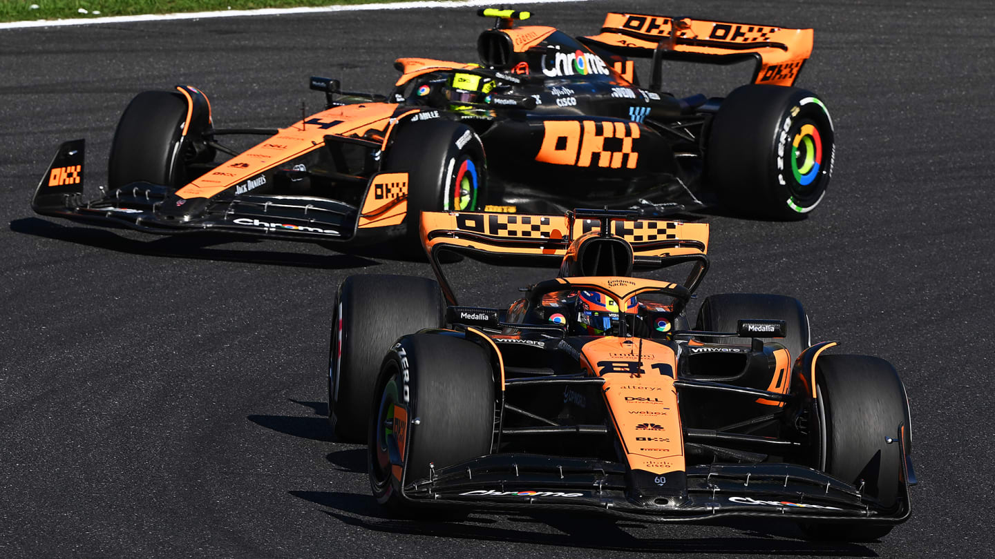Lando Norris hails ‘outstanding’ progress as McLaren claim their first double podium of the ...