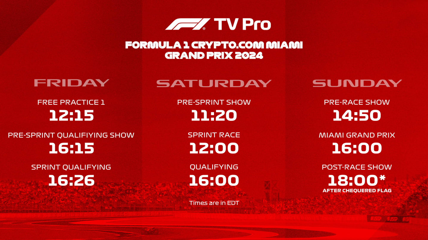How to stream the Formula 1 2024 Miami Grand Prix on F1 TV Pro | Formula 1®