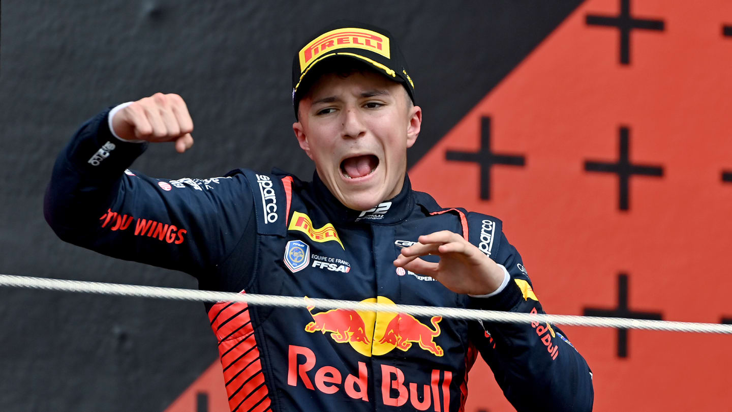 F2: Isack Hadjar outduels Gabriel Bortoleto to take victory in Imola ...