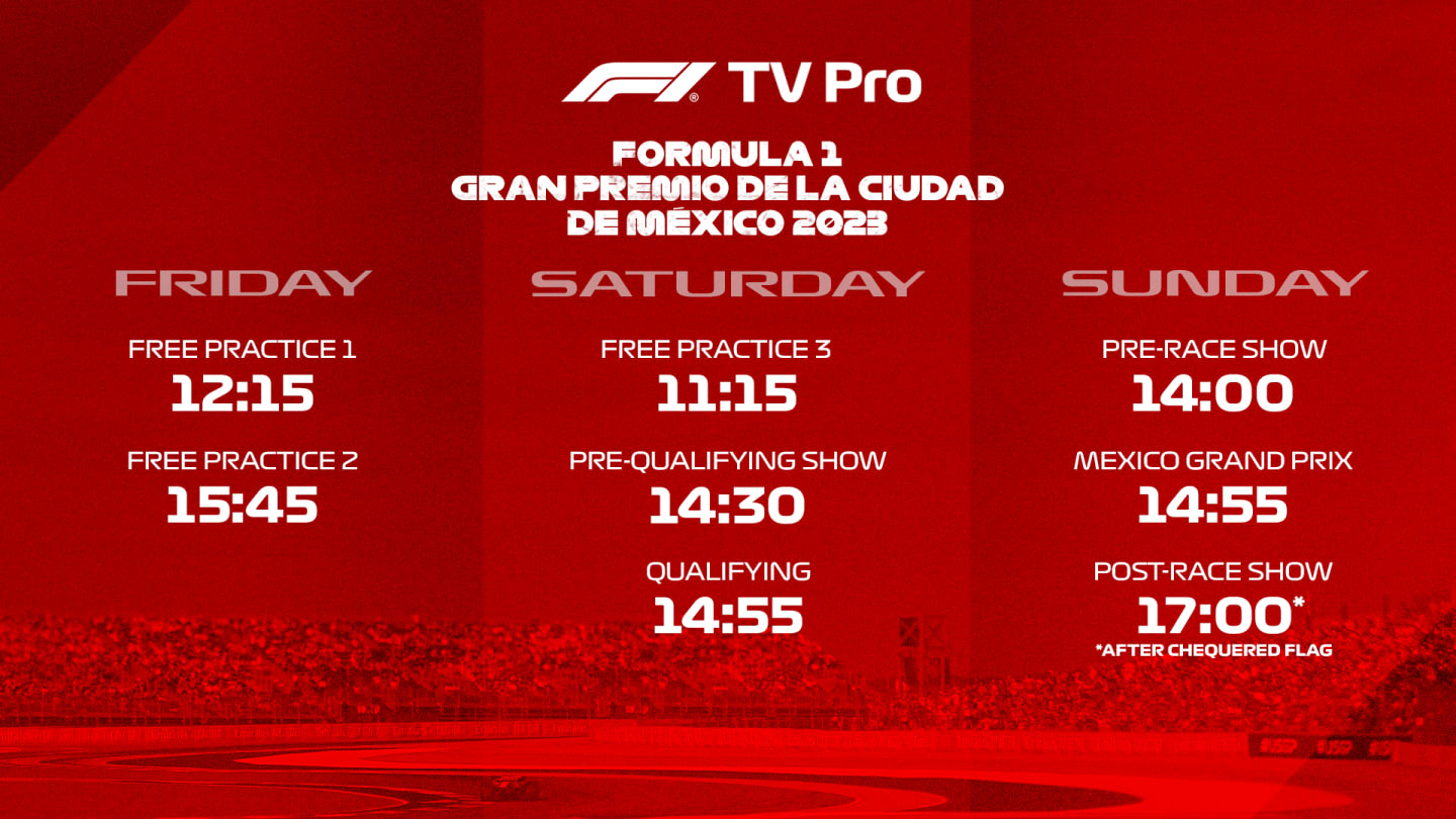 How to stream the 2023 Mexico City Grand Prix on F1 TV Pro | Formula 1®