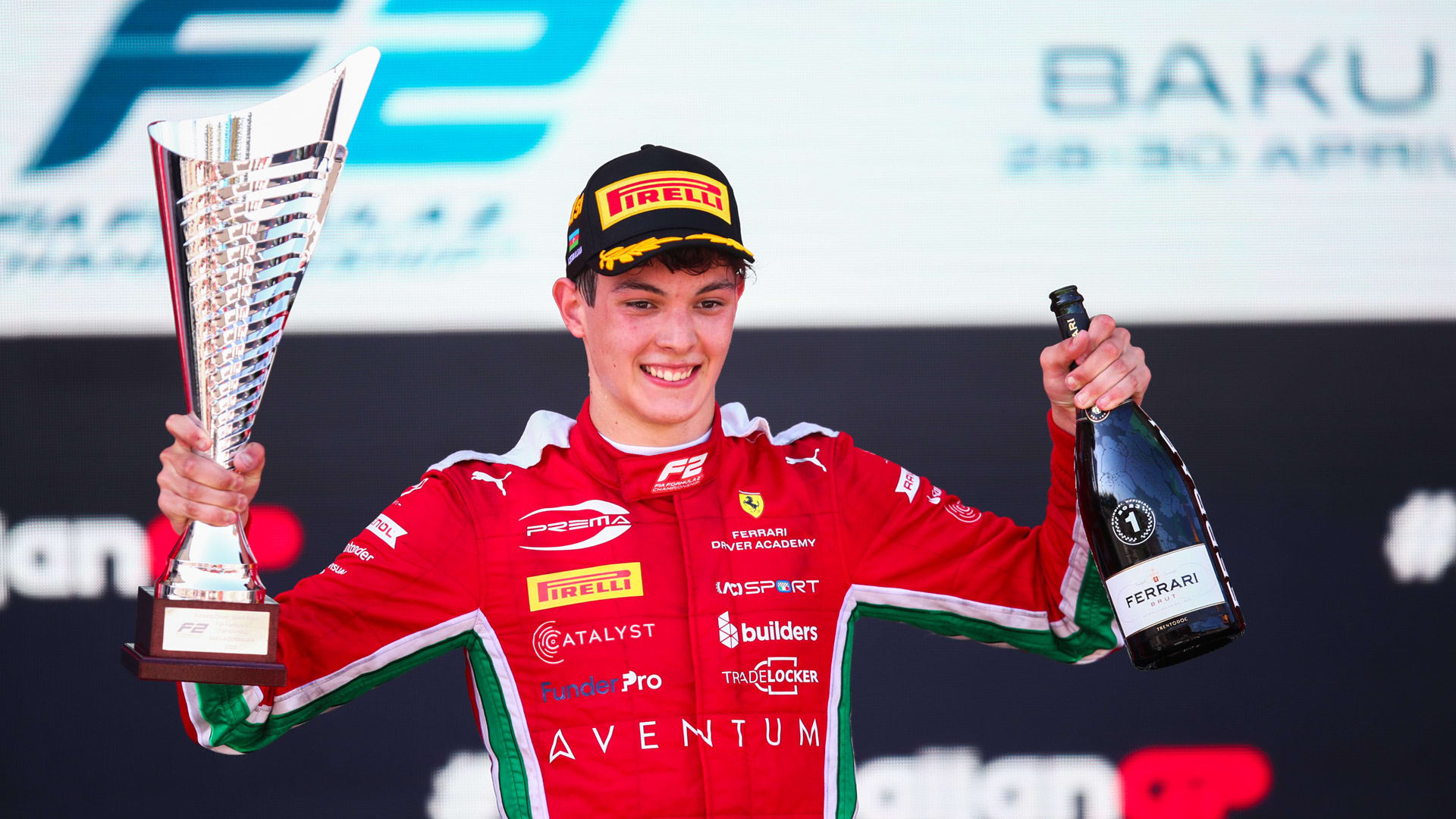 F2: Ferrari junior driver Bearman wins chaotic Sprint Race under Safety ...