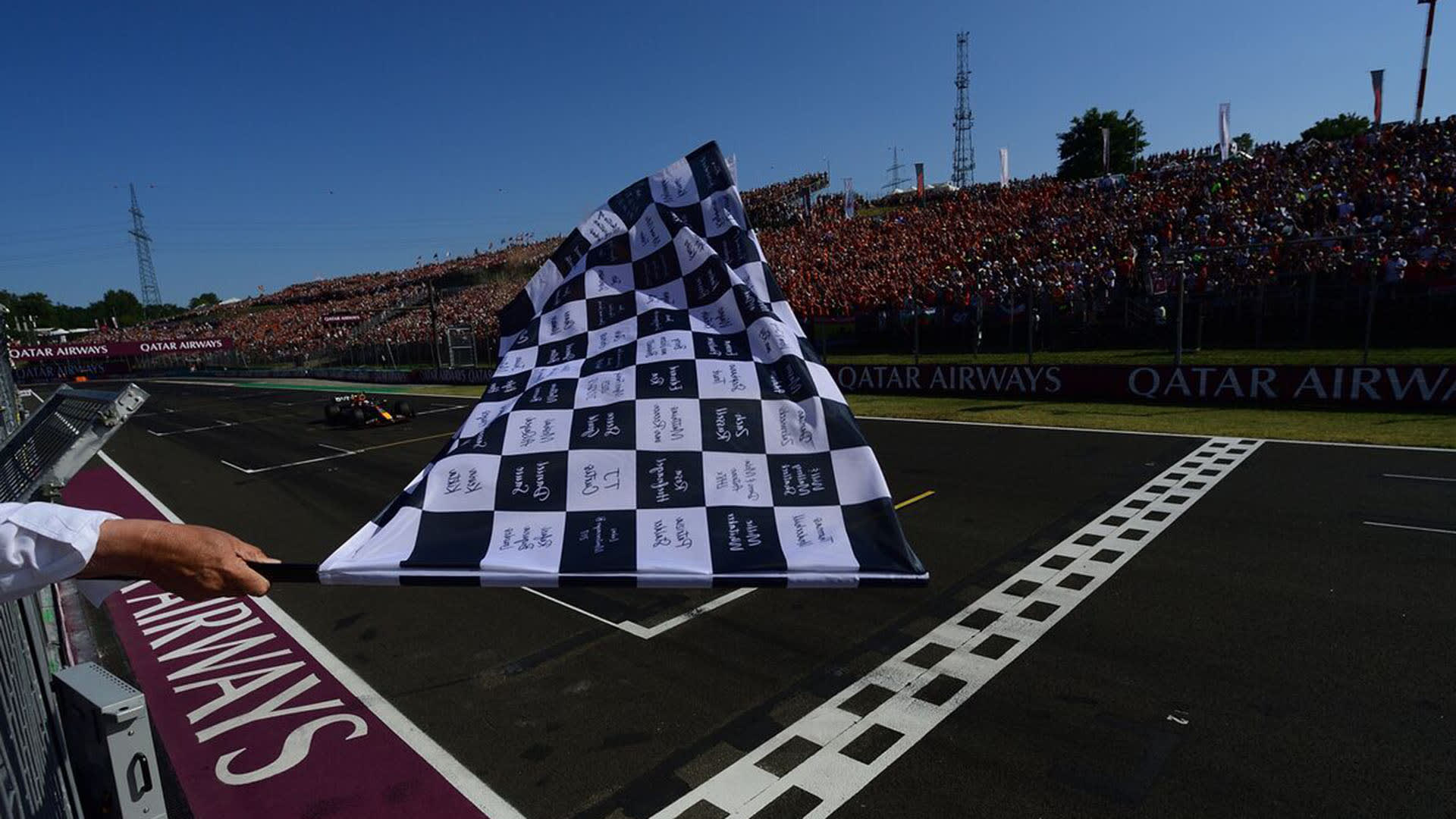 Have your name on the Hungarian Grand Prix Chequered Flag