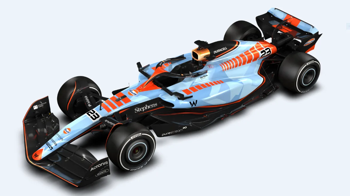 Williams reveal fan-voted livery that will race in Singapore, Japan and ...