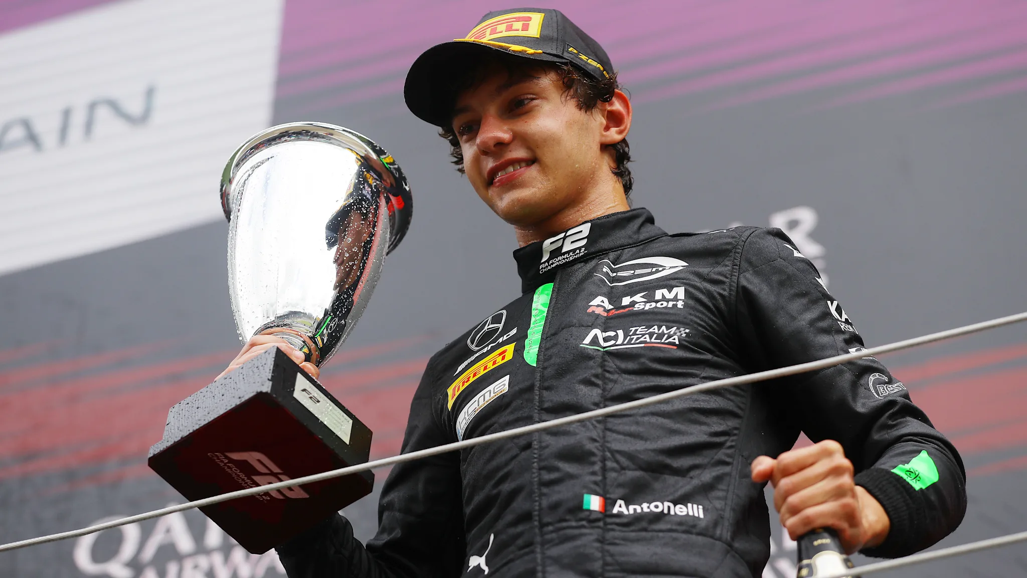 F2: Andrea Kimi Antonelli earns first F2 victory in Silverstone downpour
