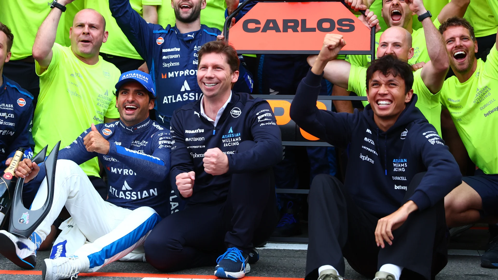 Alex Albon 'very happy' for Carlos Sainz and 'proud' of Williams after ...
