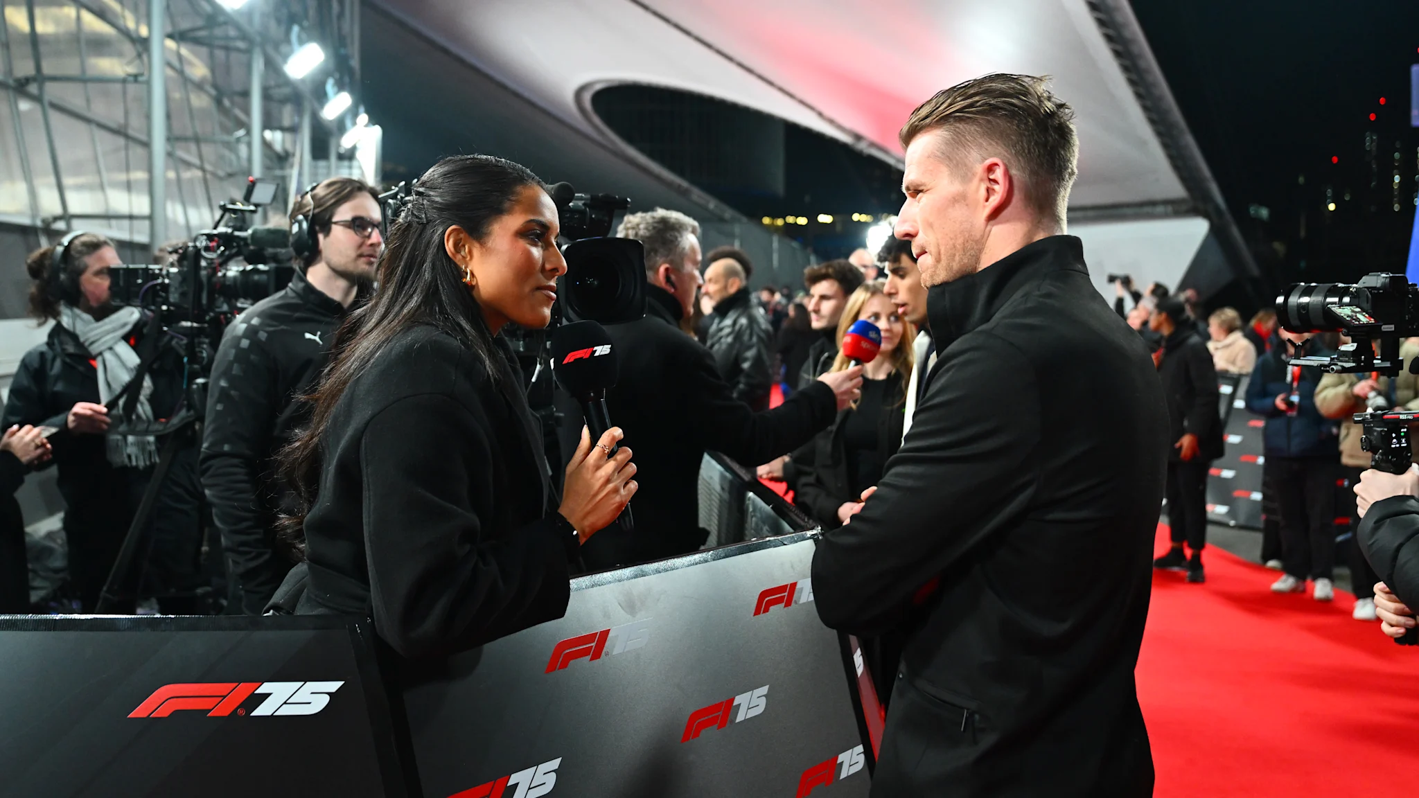WATCH: Behind the scenes on the F1 75 Live red carpet as the drivers ...