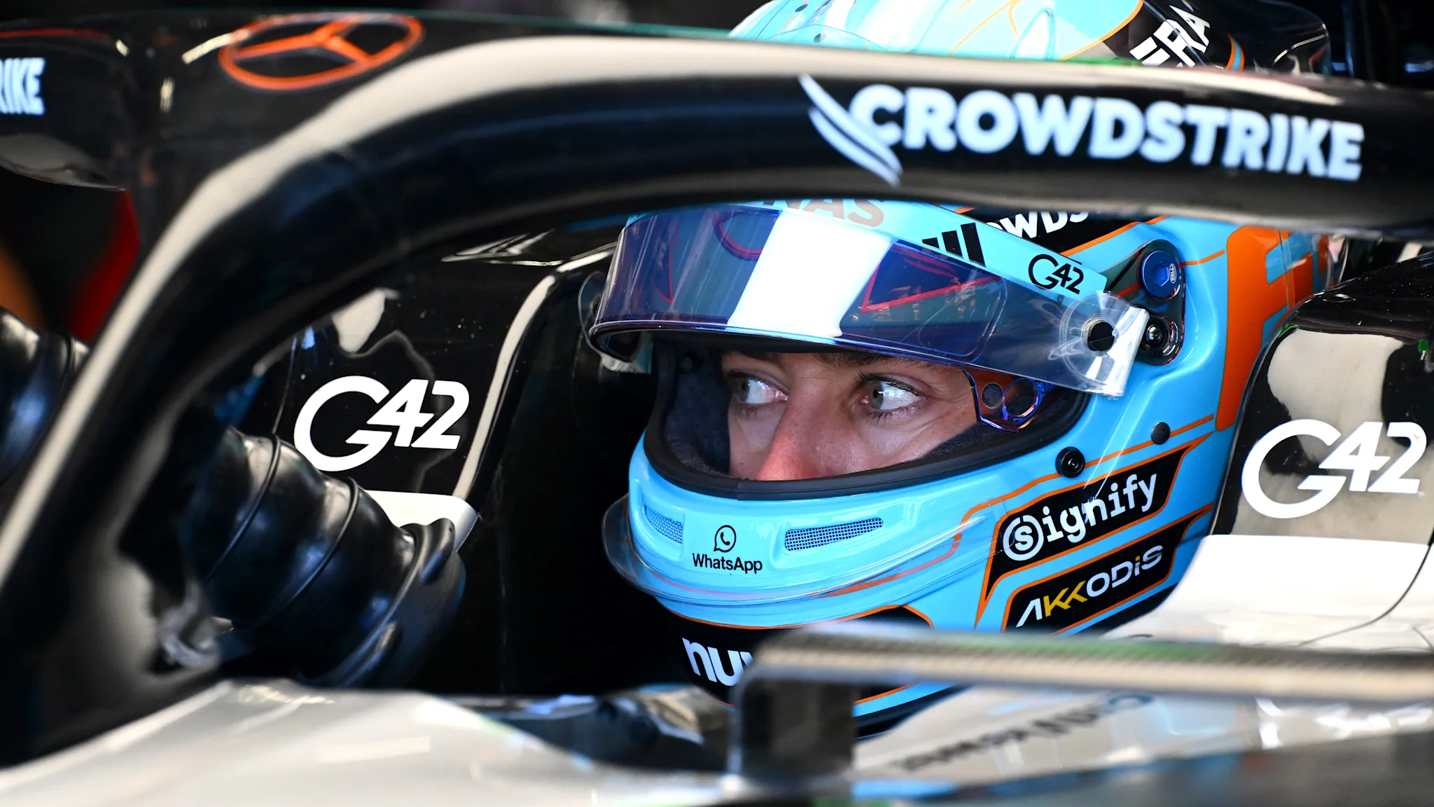 George Russell admits Mercedes ‘not close’ to frontrunners on Friday at ...