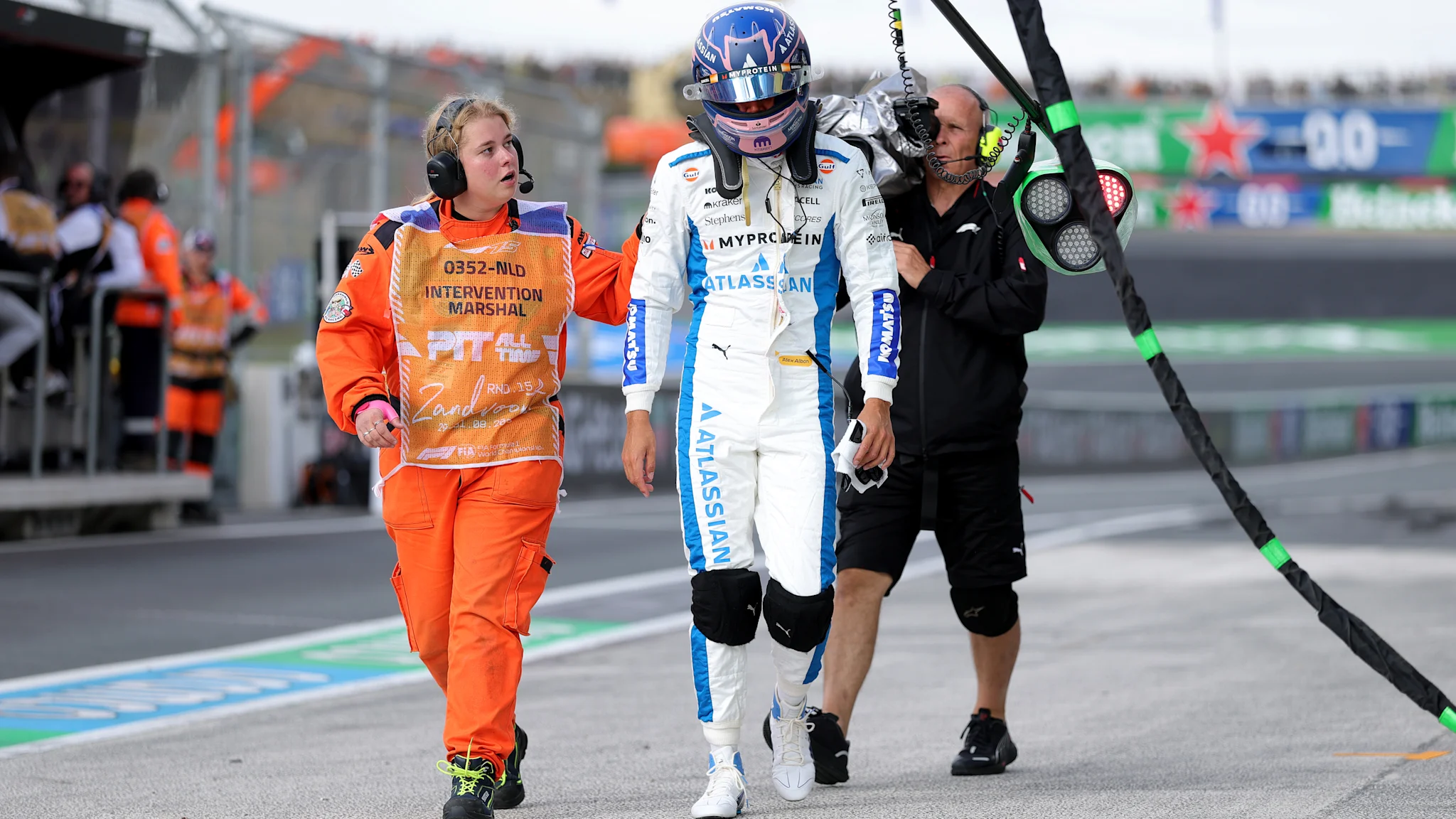 WATCH: Alex Albon causes red flag after Free Practice 2 off at the ...