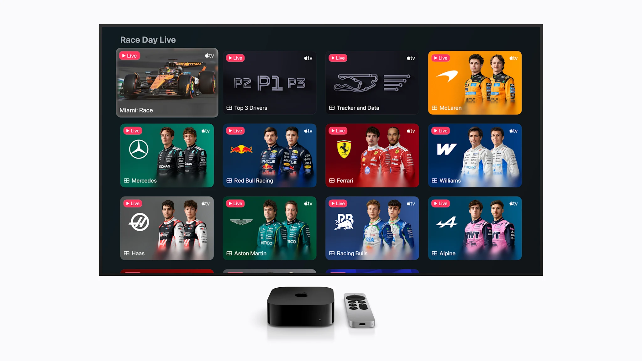 Apple reveal details of F1 integration