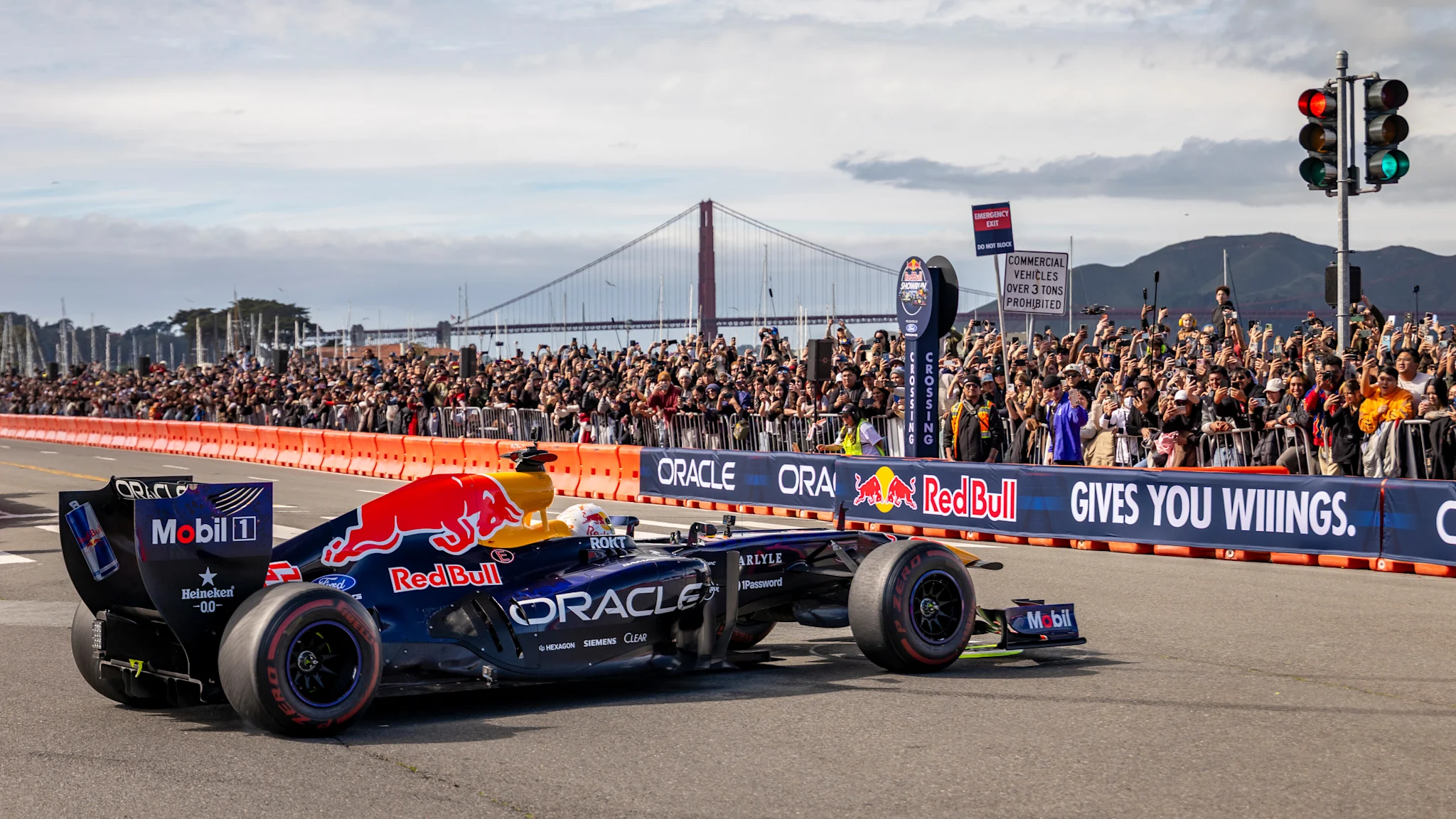 GALLERY: Yuki Tsunoda back in a Red Bull at special San Francisco demo
