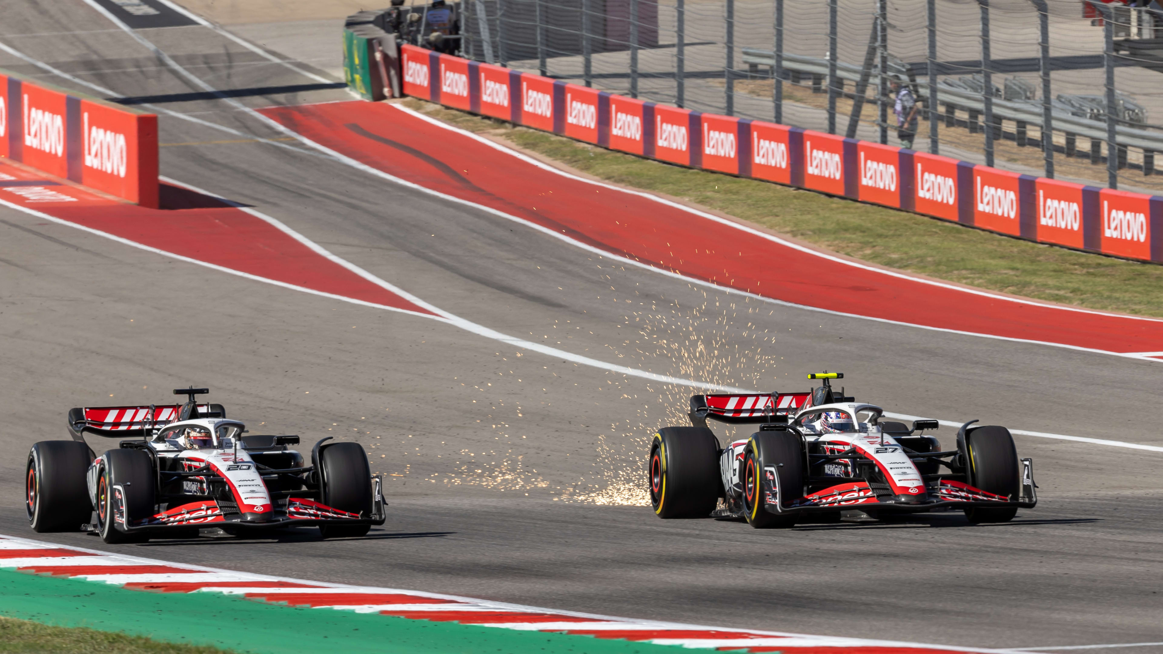 Nico Hulkenberg and Kevin Magnussen encouraged by 'promising' Haas upgrades in Austin despite ...